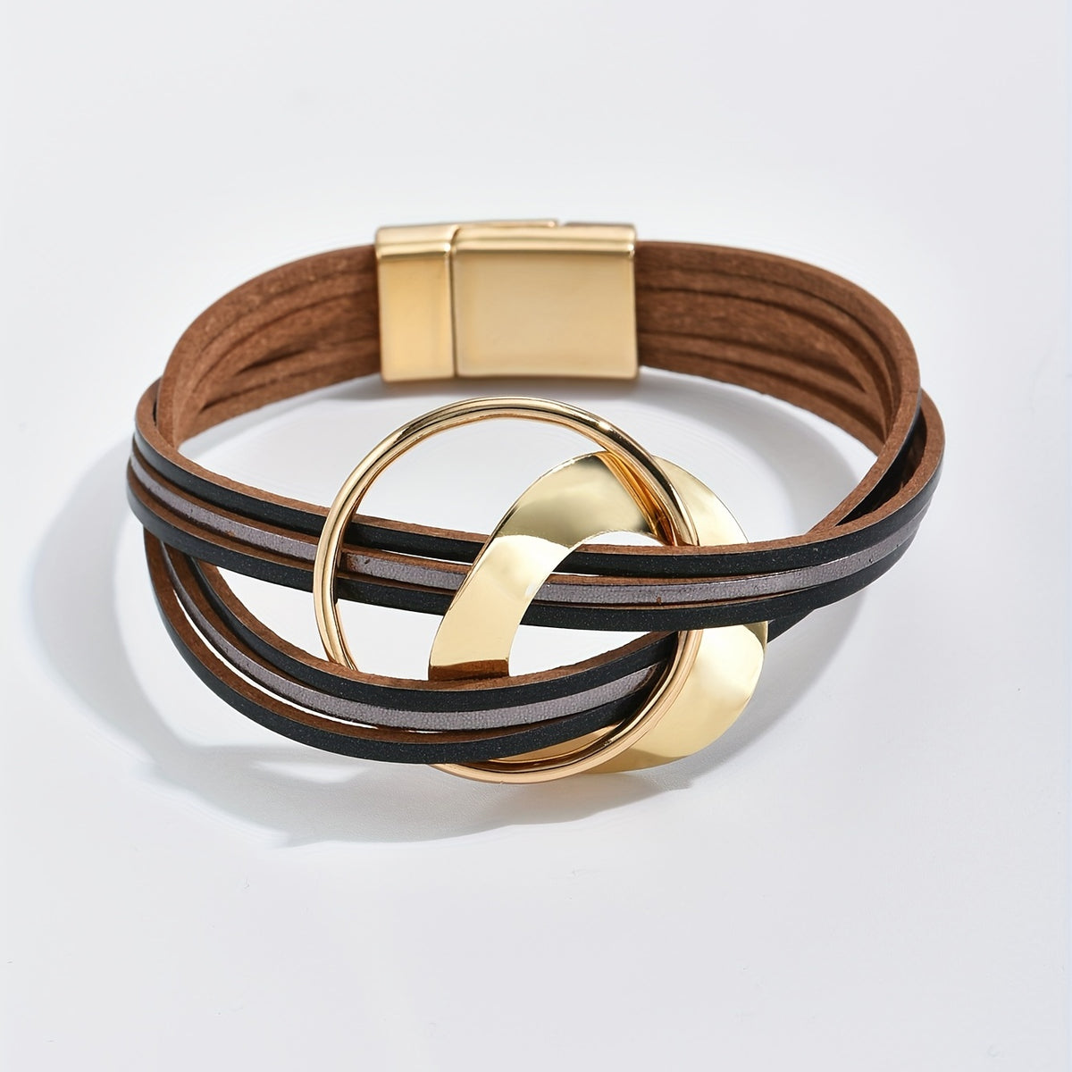 Keira Leather Buckle Bracelet – Serenity Handmade Jewelry
